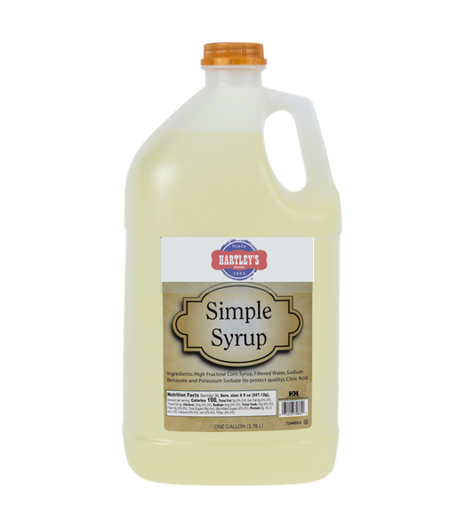 Hartley Simple Syrup- 1 Gallon – Bake Supply Plus